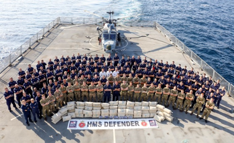 HMS DEFENDER Makes Second Drugs Bust – Combined Maritime Forces